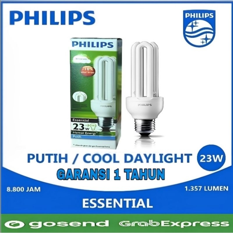 Jual Lampu Philips Essential 23w 23 Watt 23 W 23watt | Shopee Indonesia