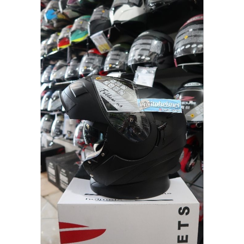Jual Zeus 3020 Black Matt Modular Flip Up 2Visor | Shopee Indonesia