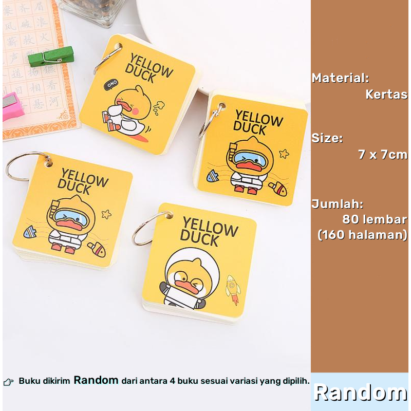 Jual Buku memo kecil gantungan Sticky note ring mini Notebook notepad ...