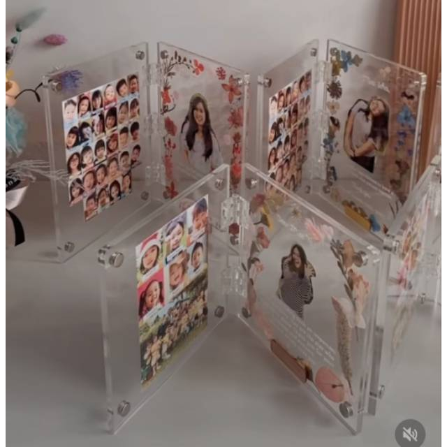 Jual BUKU AKRILIK / BUKU FRAME AKRILIK UK. 15X15CM 2+2MM | Shopee Indonesia