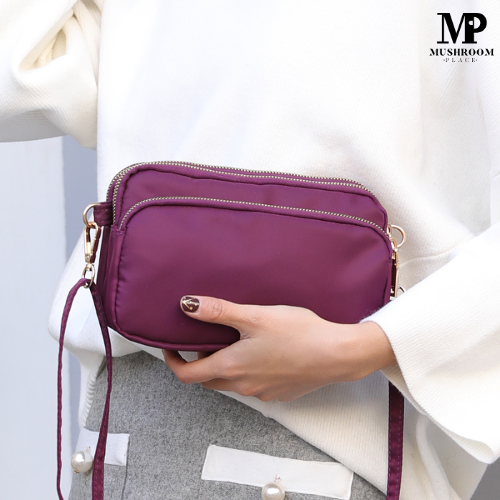 Jual Tas Sling Pouch Polos Wanita Waterproof | Mini Bag Selempang ...