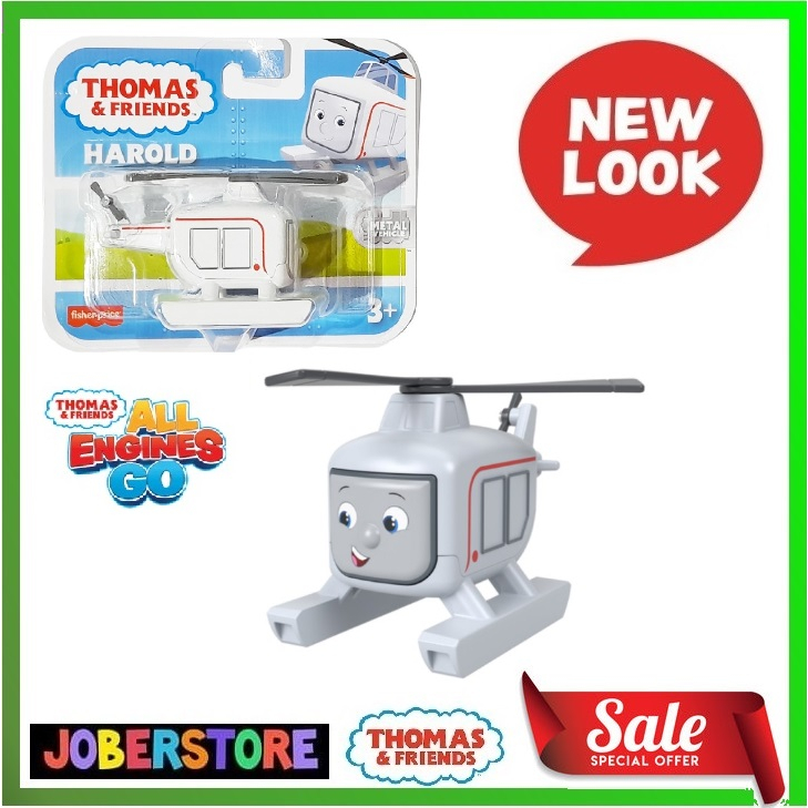 Jual NEW LOOK Thomas & Friends Push Along All Engines Go - HAROLD ...