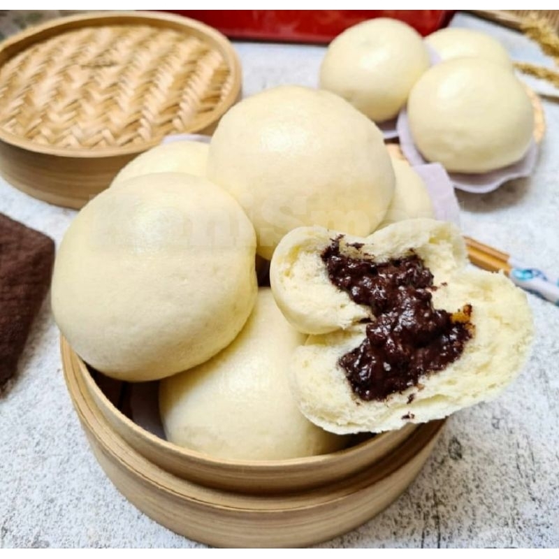 Jual Bakpao frozen / pao / camilan / kukus / coklat kacang tanah hijau ...