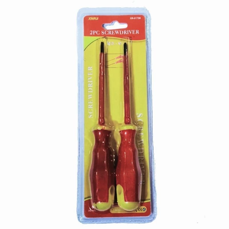 Jual Obeng Listrik set 2 Pcs plus minus insulation screwdriber set ...