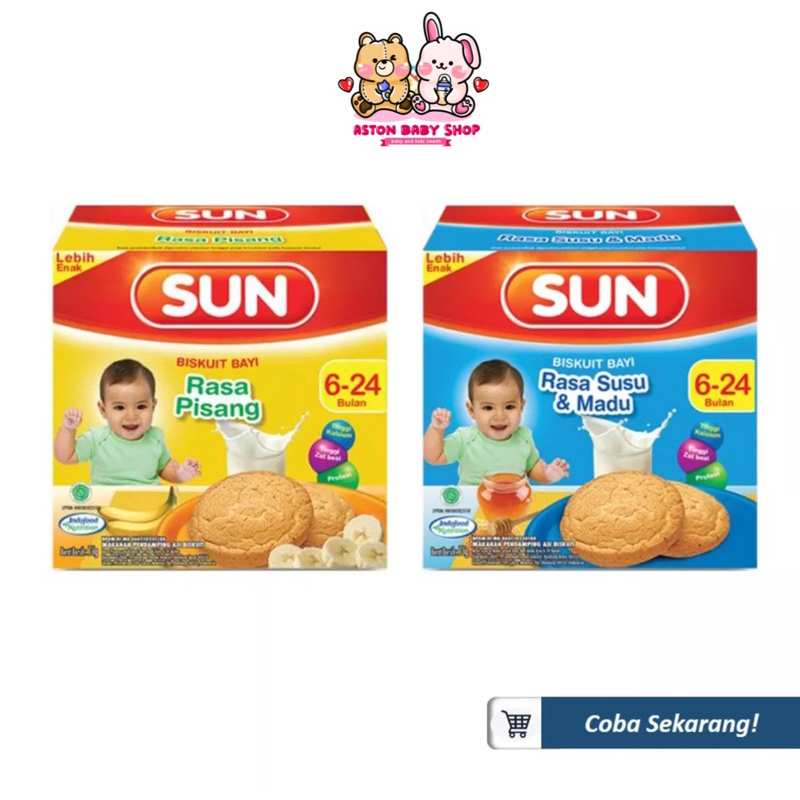 Jual Sun Baby Rusk Biskut Bayi Camilan Bayi Snack Bayi 6 Bulan Ke Atas ...