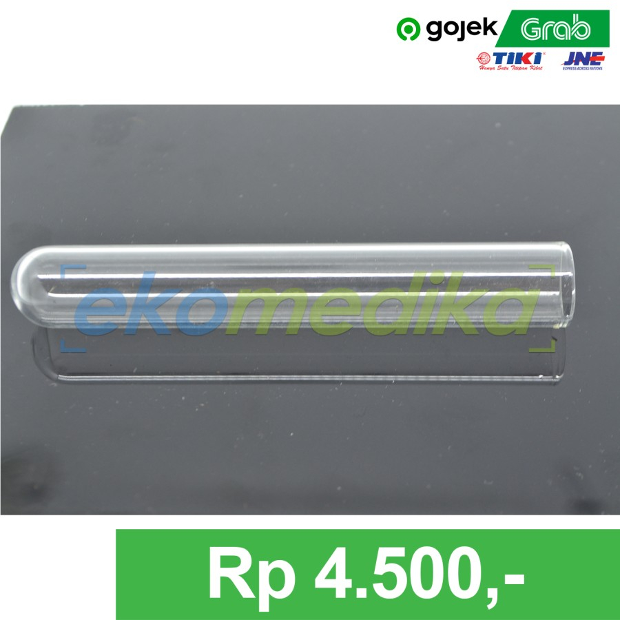 Jual Tabung Reaksi Kaca Polos 12x75 , 15x100 - Test Tube Glass ...