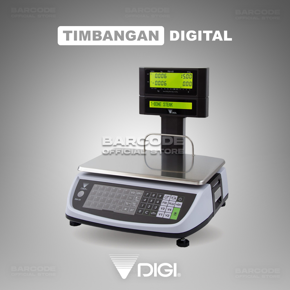 Jual Digi RM-60 Timbangan Digital Pricing Scales Sayur Buah Swalayan 30 ...