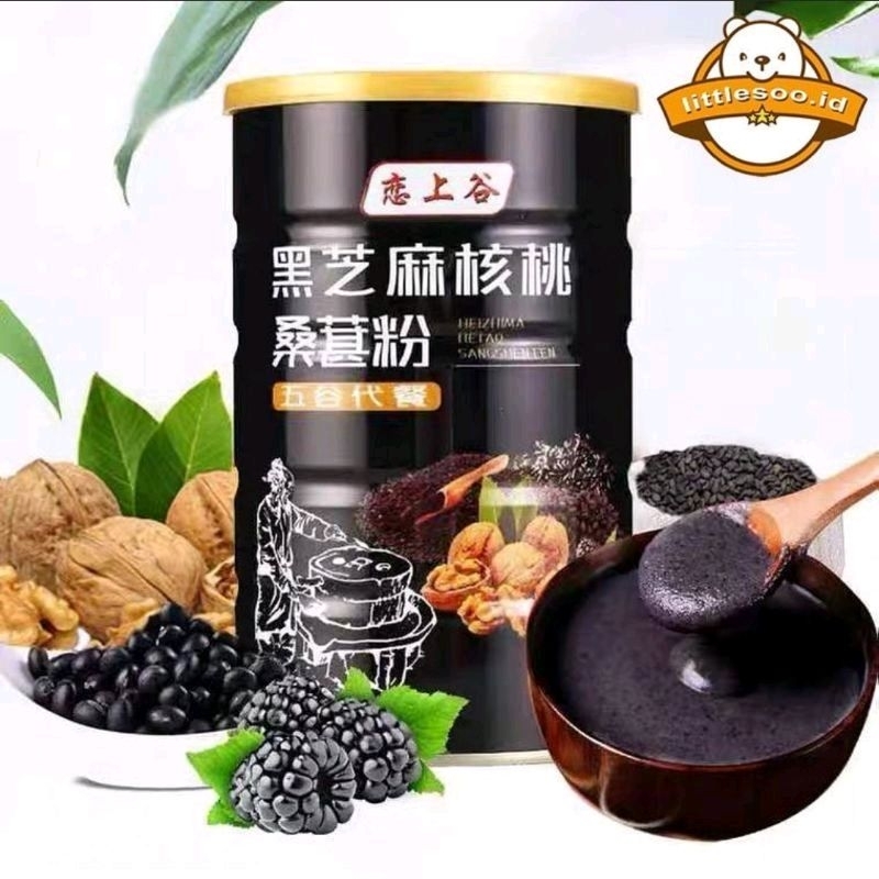 Jual Oufen Bubuk Wijen Hitam Walnut & Mulberry Black Sesame Powder ...