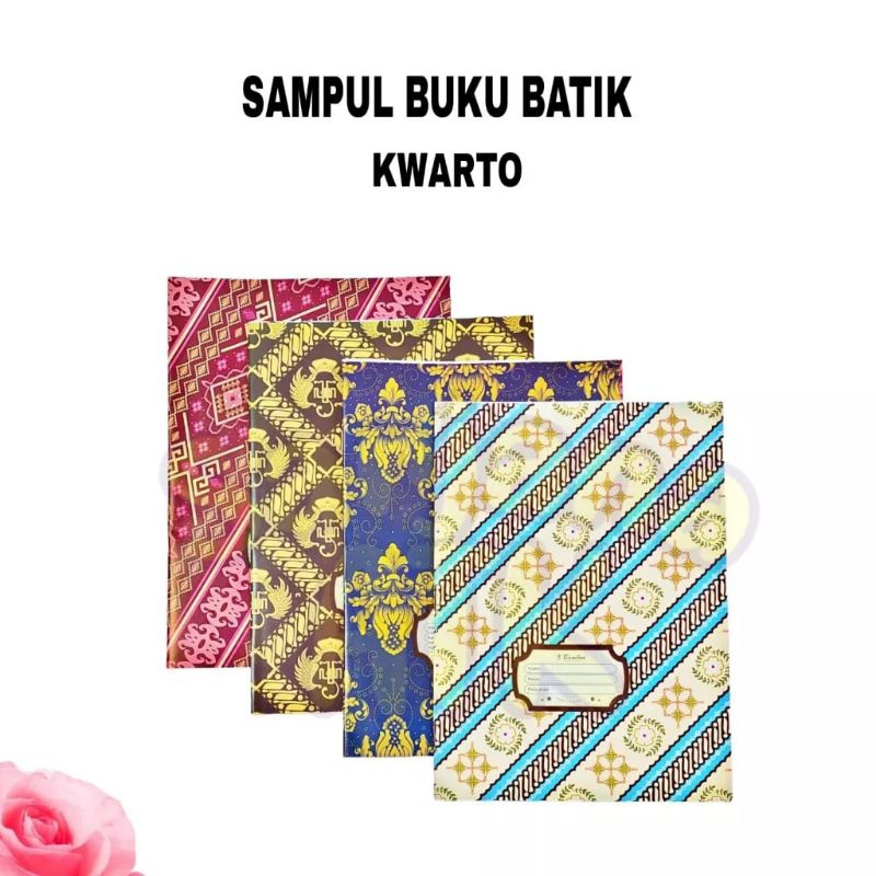 Jual Sampul Kertas Quarto Batik Premium Sampul Buku Batik 1 Pack Isi