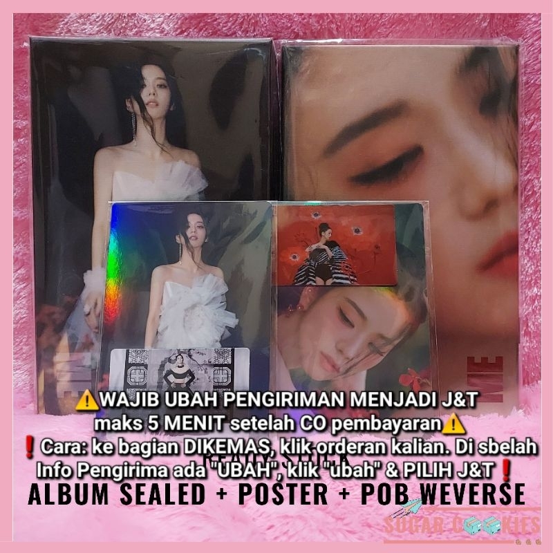 Jual READY STOCK FIRST SINGLE ALBUM JISOO weverse ktown4u red black kim jisoo blackpink debut ...