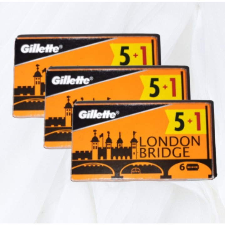 Jual Gillette London Bridge Original Silet Cukur Triplepack (1 Kotak ...