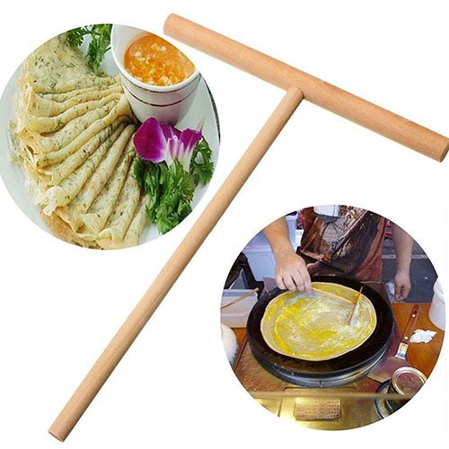 Jual Wooden Spreader Stick Perata Adonan Lekker Pancake Crepes Kayu ...