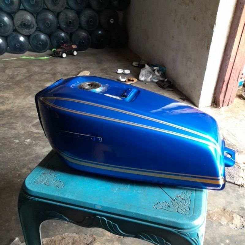 Jual tangki gl 100 gl 125 jx 100 jx 125 versi thailand warna biru ori ...