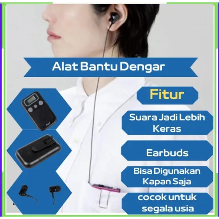 Jual Headset Pendengaran Pengeras Suara Aid Kuping Telinga Tuli Tuna ...