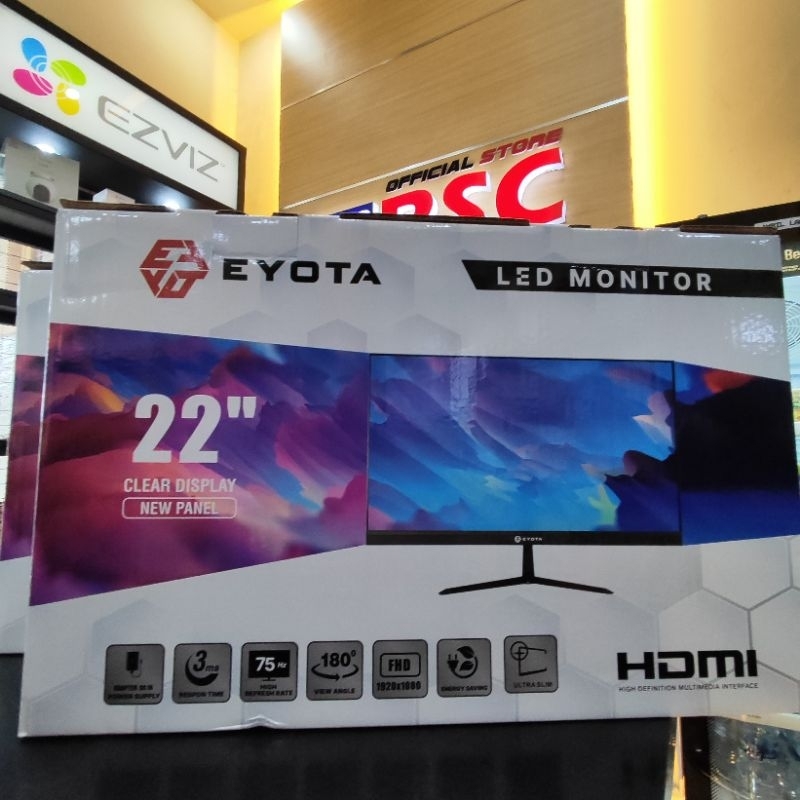 Jual Monitor LCD EYOTA 22" Inch VGA & HDMI | Shopee Indonesia
