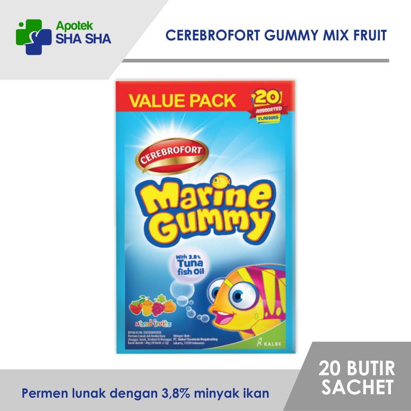 Jual Cerebrofort Marine Gummy Sachet | Shopee Indonesia