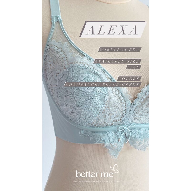 Jual Better Me - Alexa Series Sexy Lace Size M/L/XL BH Seamless Tanpa ...