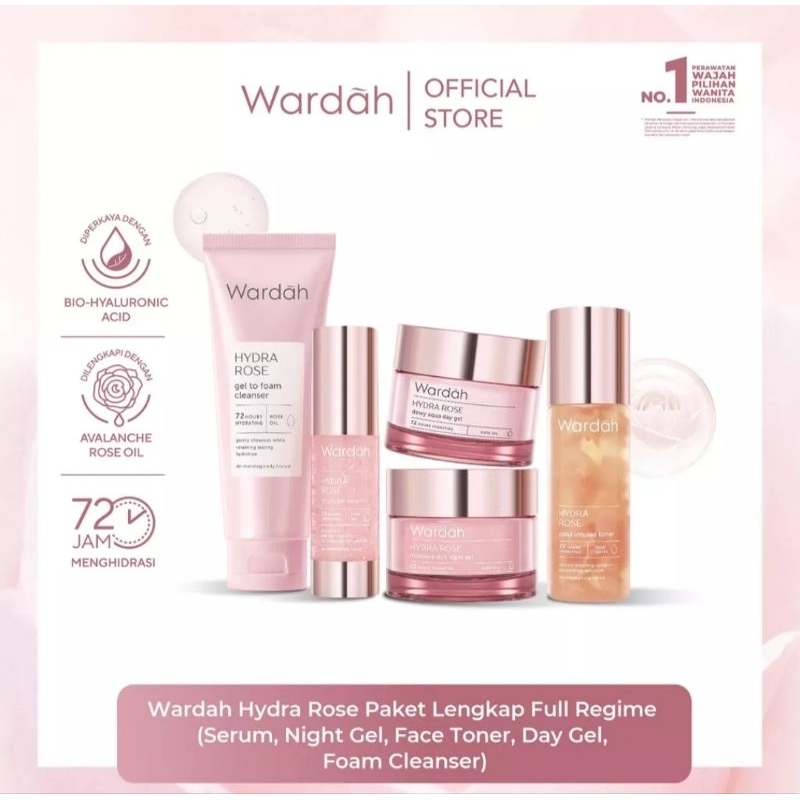 Jual Wardah hydra rose 1 paket | Shopee Indonesia