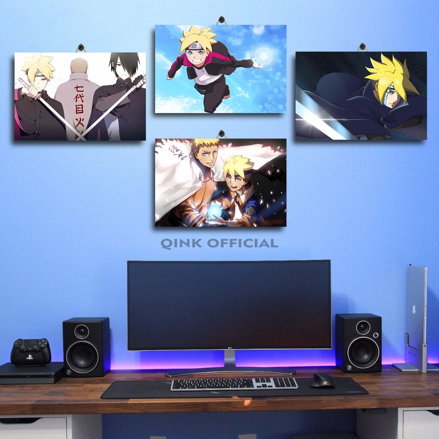 Jual DEKORASI KAMAR JUMBO BORUTO UZUMAKI 20X30 | HIASAN KAMAR KAYU ...
