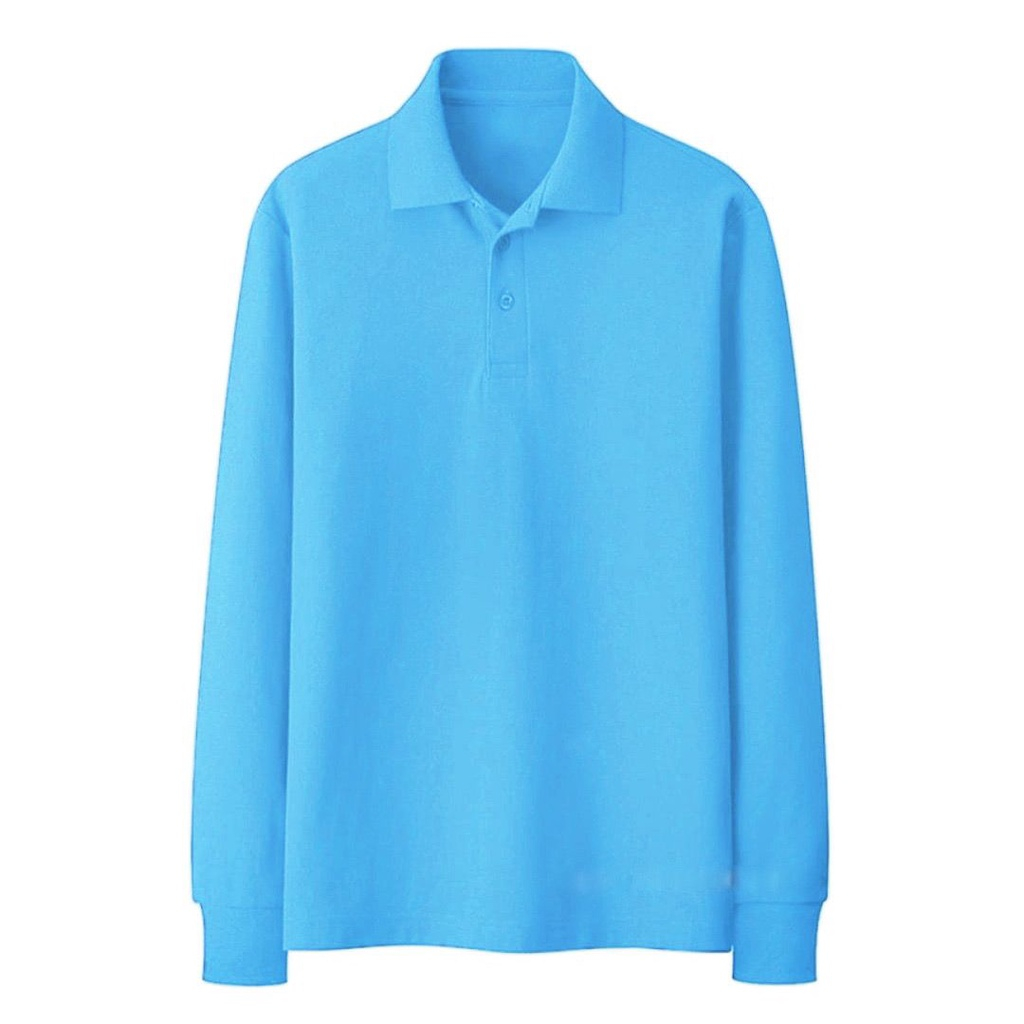 Jual Sinayah - Polo Shirt Biru Muda / Polo Shirt Pria Lengan Panjang ... Jual Sinayah - Polo Shirt Biru Muda / Polo Shirt Pria Lengan Panjang ...