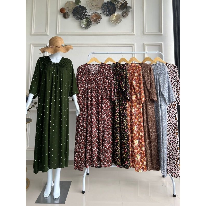Jual DASTER AYUMI - DASTER PANJANG SEMATA KAKI KEKINIAN - DASTER RAYON ...