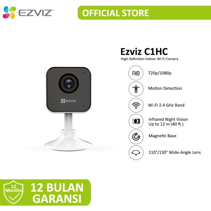 Jual Wireless CCTV Indoor 2MP EZVIZ C1HC 1080P IP Cam H.265 Two-Way ...