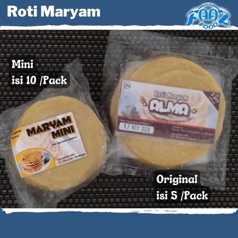 Jual Roti Maryam Frozen (Roti Canai, Cane, Mariam, Cemilan) | Shopee ...