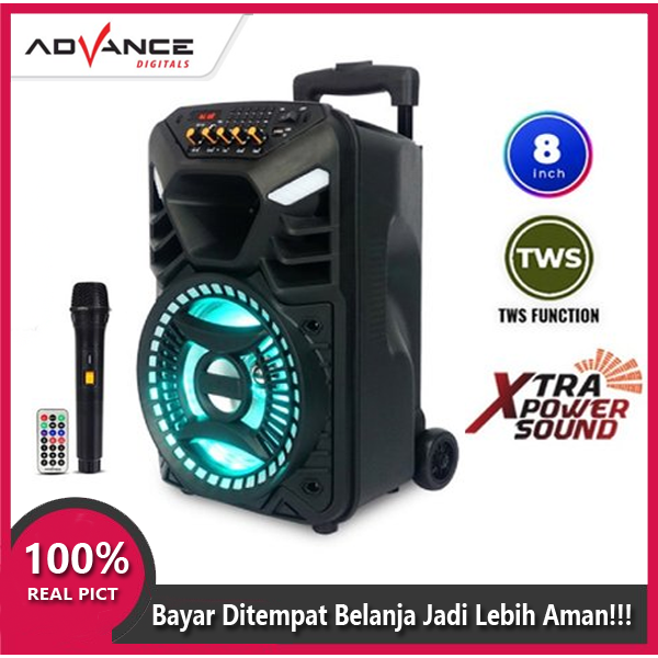 Jual Speaker Bluetooth Advance K881 Speaker PA Hi Fi Portable | Shopee Indonesia
