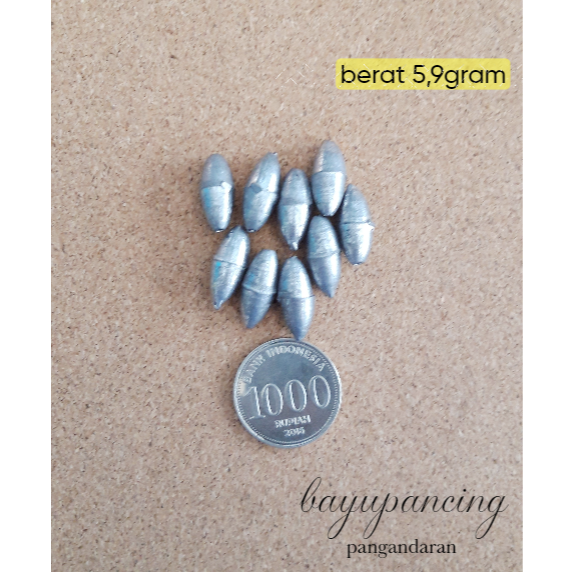 Jual timah pemberat mancing kolam,sungai,laut tipe C (melinjo) | Shopee Indonesia