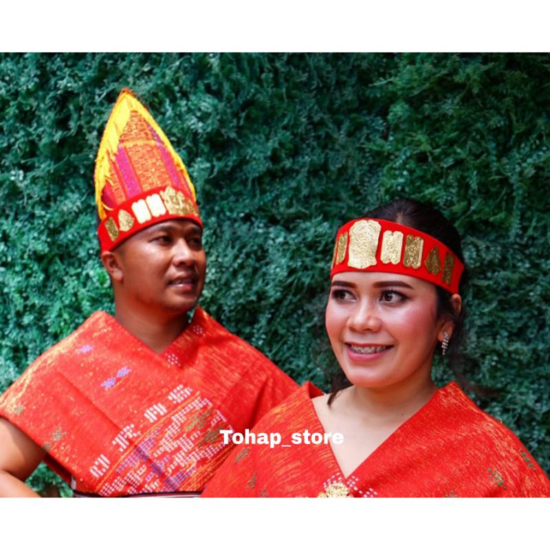 Jual Satu set Sortopi-Sortali Pengantin Batak/Prewedding/Penari Batak ...