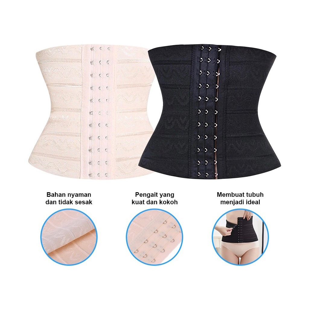 Jual Korset II pengecil perut polos standar warna hitam | Shopee Indonesia