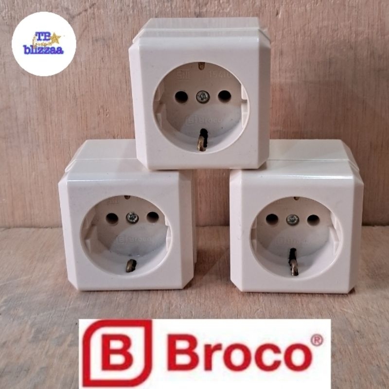 Jual Stop Kontak Listrik Terminal Listik Broco Terminal 1 Lubang Broco ...