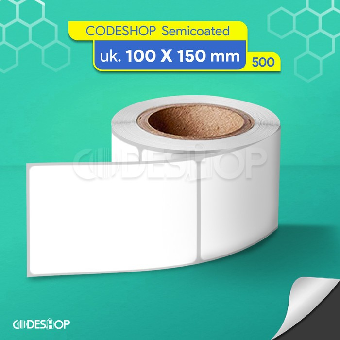 Jual Kertas Label Sticker Semicoated 100x150 @500pcs Core 3 Inch ...