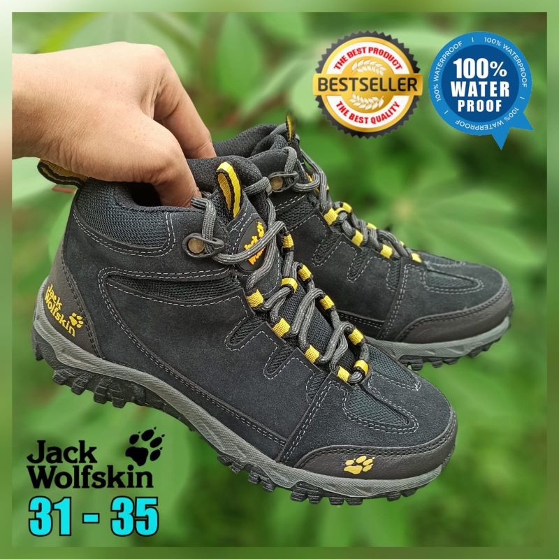 Jual sepatu outdoor Jack wolfskin anak sepatu hiking size kids sepatu ...