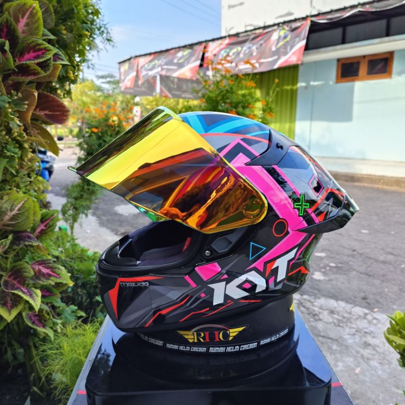 Jual Helm KYT TT COURSE ORIGINAL MOTIF RATTHAPARK PLAY (NEW) | Shopee Indonesia