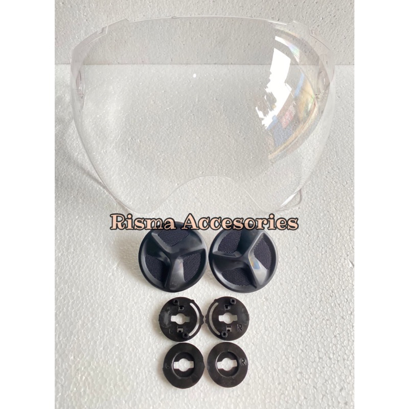 Jual Paket Kaca, Side Lock dan Gear Cover Helm Yamaha Fazzio | Shopee ...