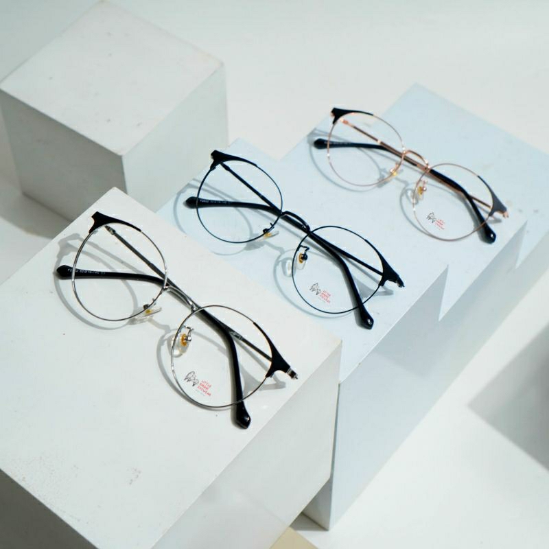 Jual Frame Kacamata Korea Anti Radiasi Blueray Photocromic Minus Bulat ...