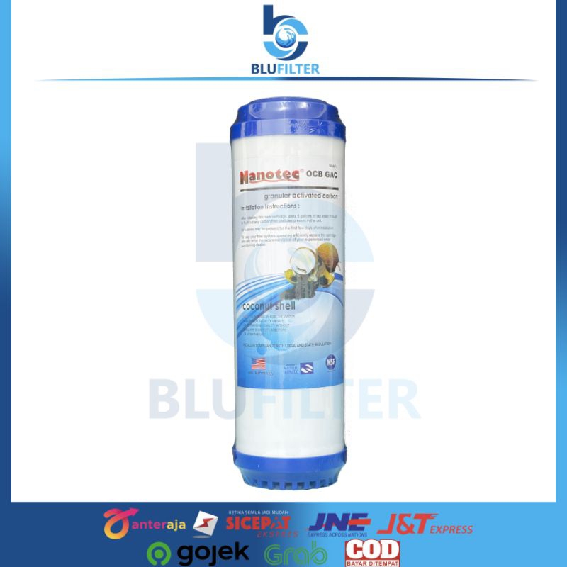 Jual GAC NANOTEC NANO 10 INCH / OCB GAC GRANULAR ACTIVATED CARBON 10” | Shopee Indonesia