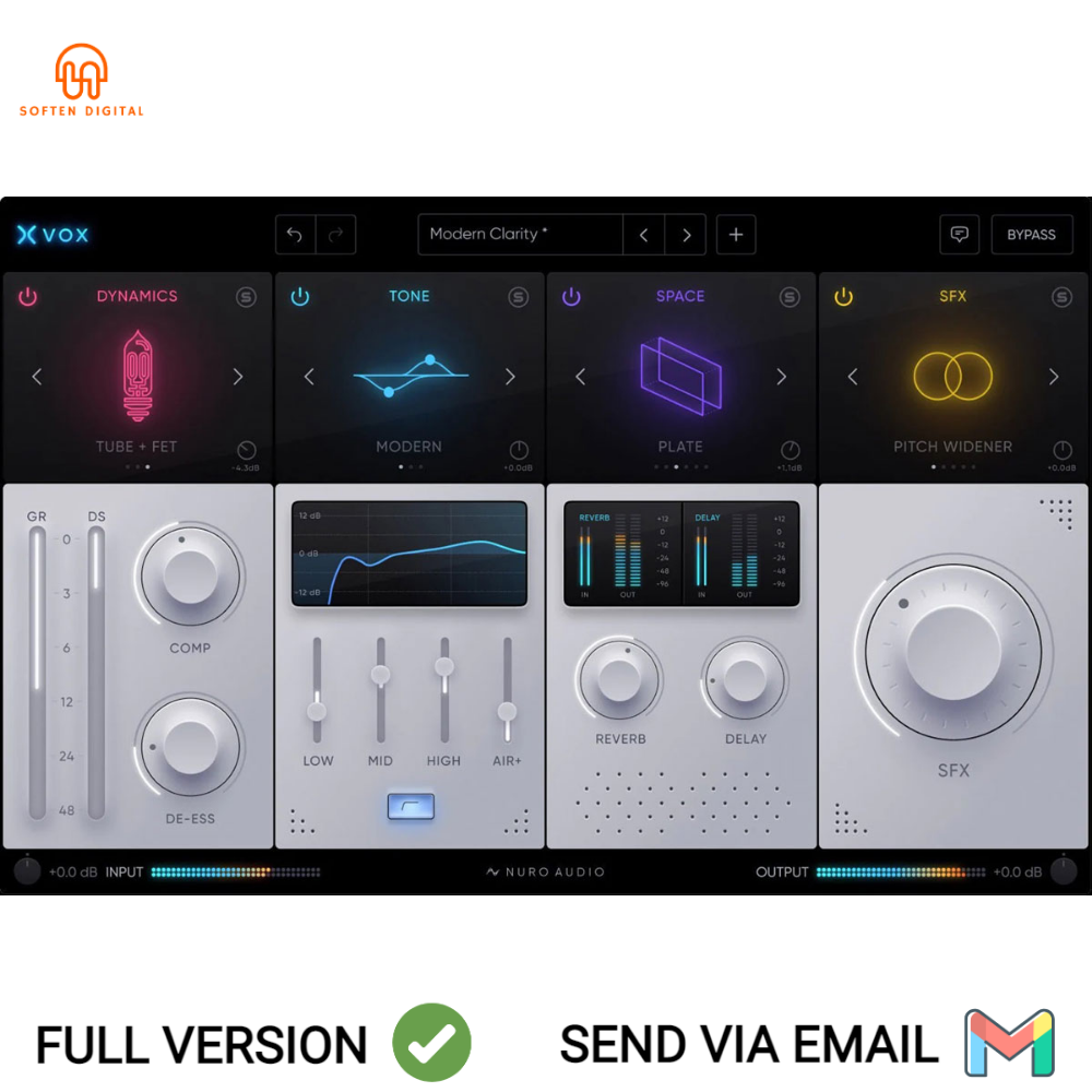 Jual Nuro Audio Xvox VST Plugin most advanced vocal strip plugin ever ...