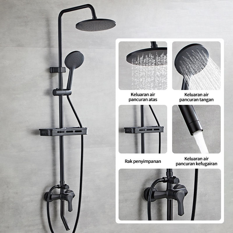 Jual Set Alat Mandi Shower dan Keran Tembaga Lengkap Dengan Shower ...