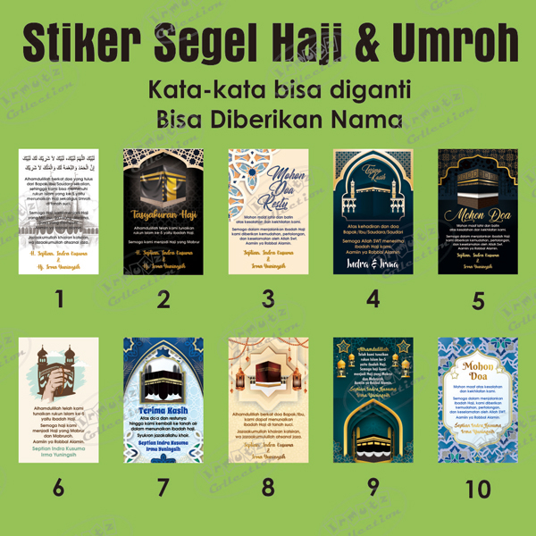 Jual Ucapan Haji Umroh Stiker Hampers Oleh-Oleh Haji | Shopee Indonesia