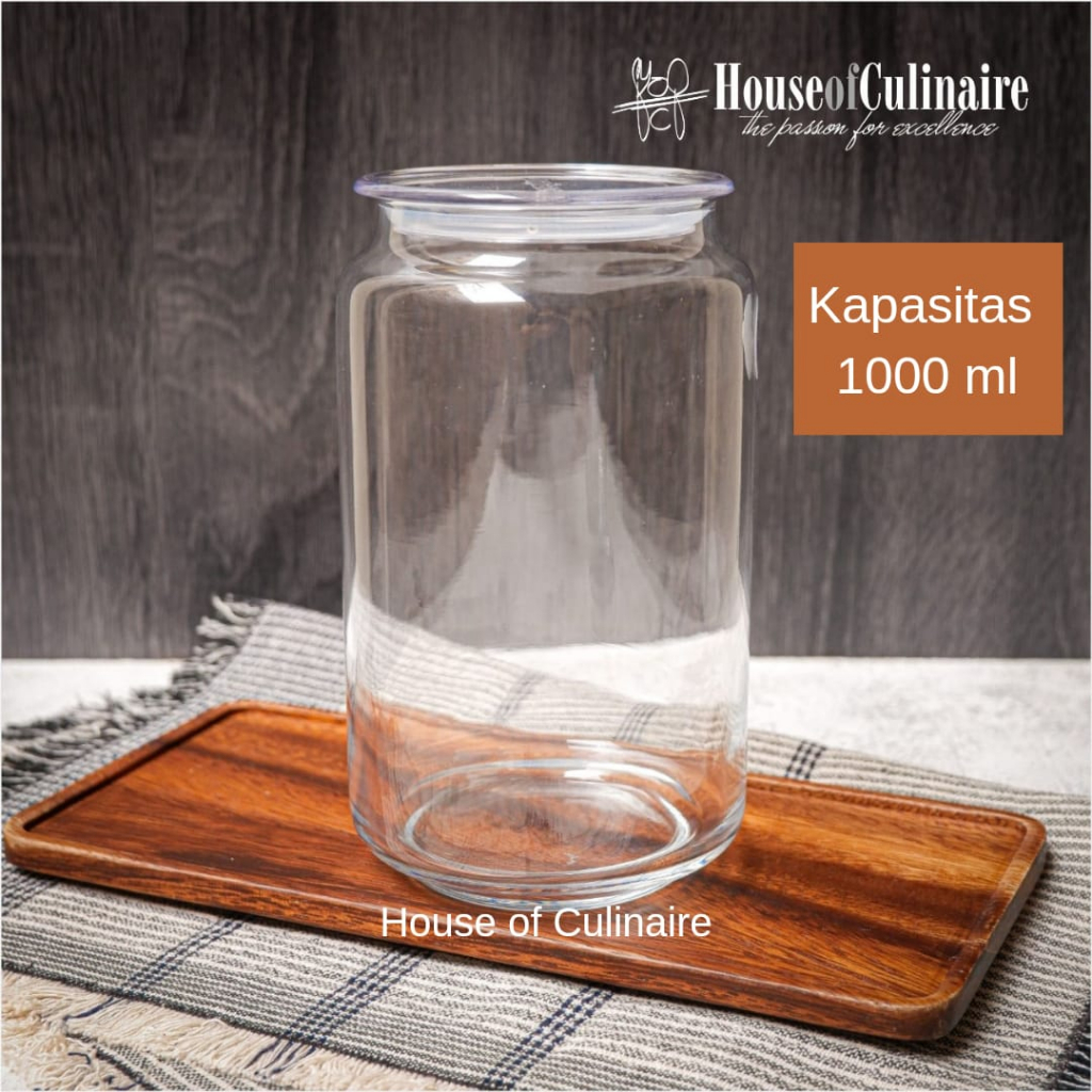 Jual Luminarc Toples Rondo 1000 ml Jar Kaca Bening Toples Kue | Shopee Indonesia