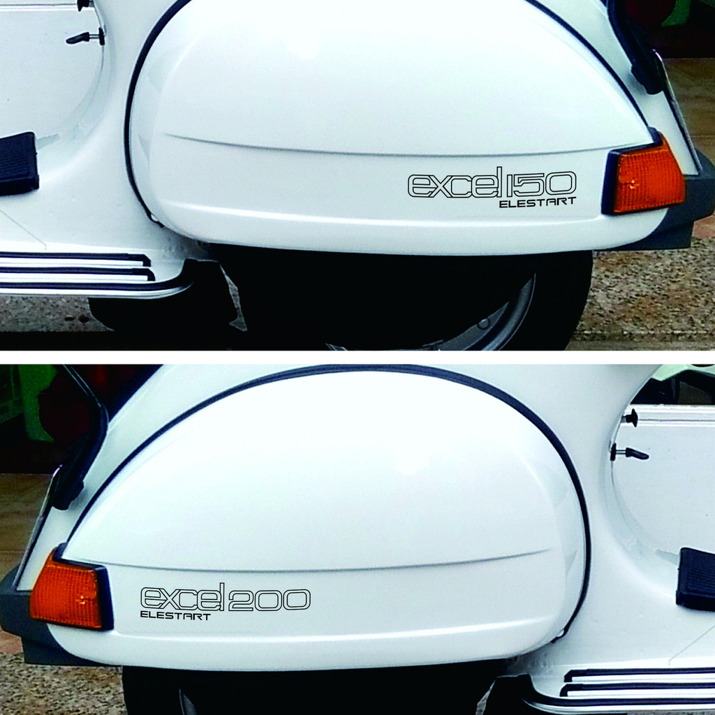 Jual Sticker Vespa Excel Elestart | Shopee Indonesia