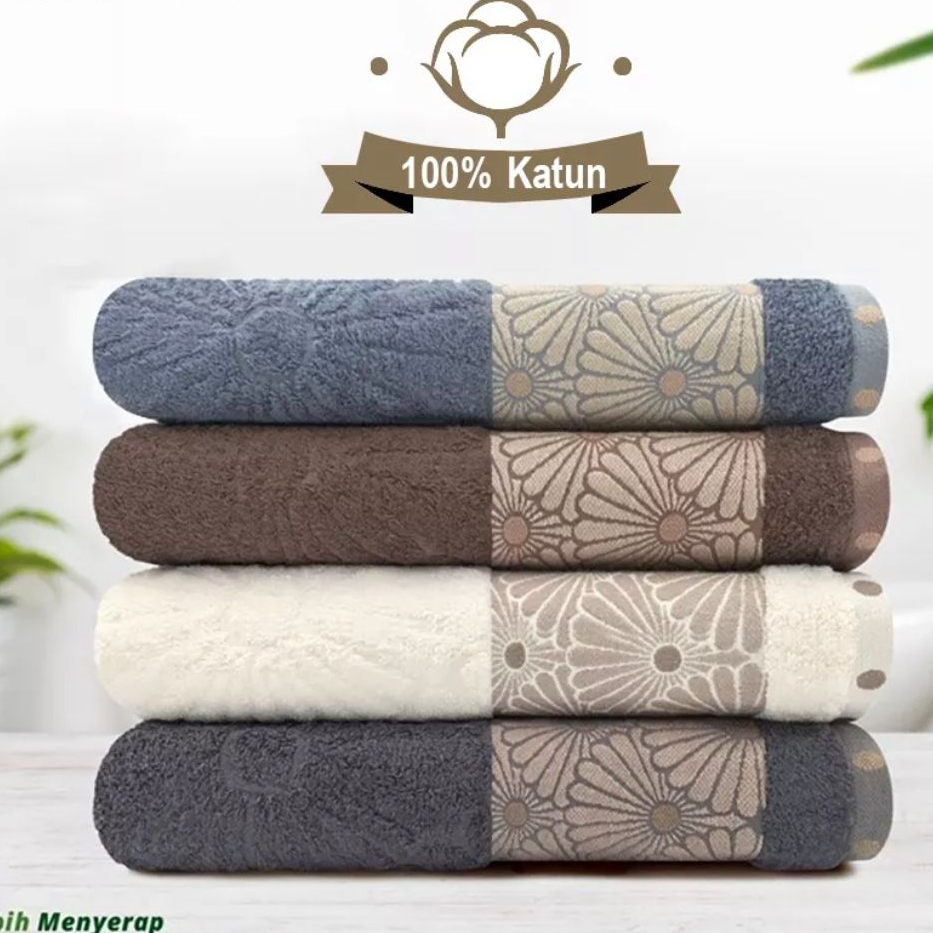 Jual JC Handuk Mandi Dewasa 70x140 Katun 100% TEBAL Daya SerapTinggi ...