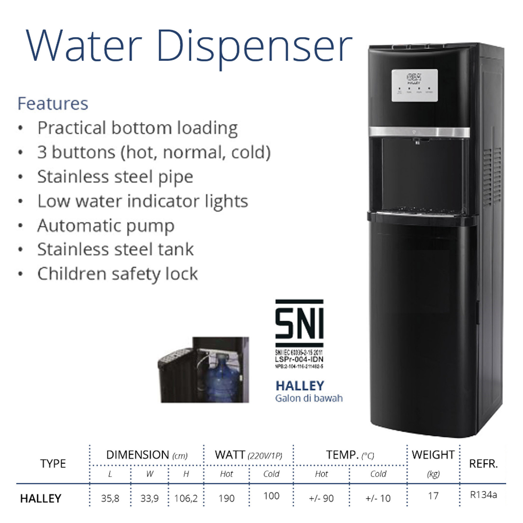 Jual GEA HALLEY WATER DISPENSER - DISPENSER AIR | Shopee Indonesia