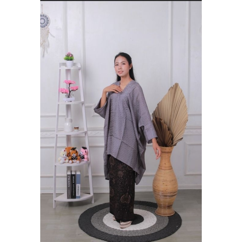 Jual BLOUSE KAFTAN TUNIK VISCOSE SEMI SUTRA ARUNA (hanya atasan) kaftan ...