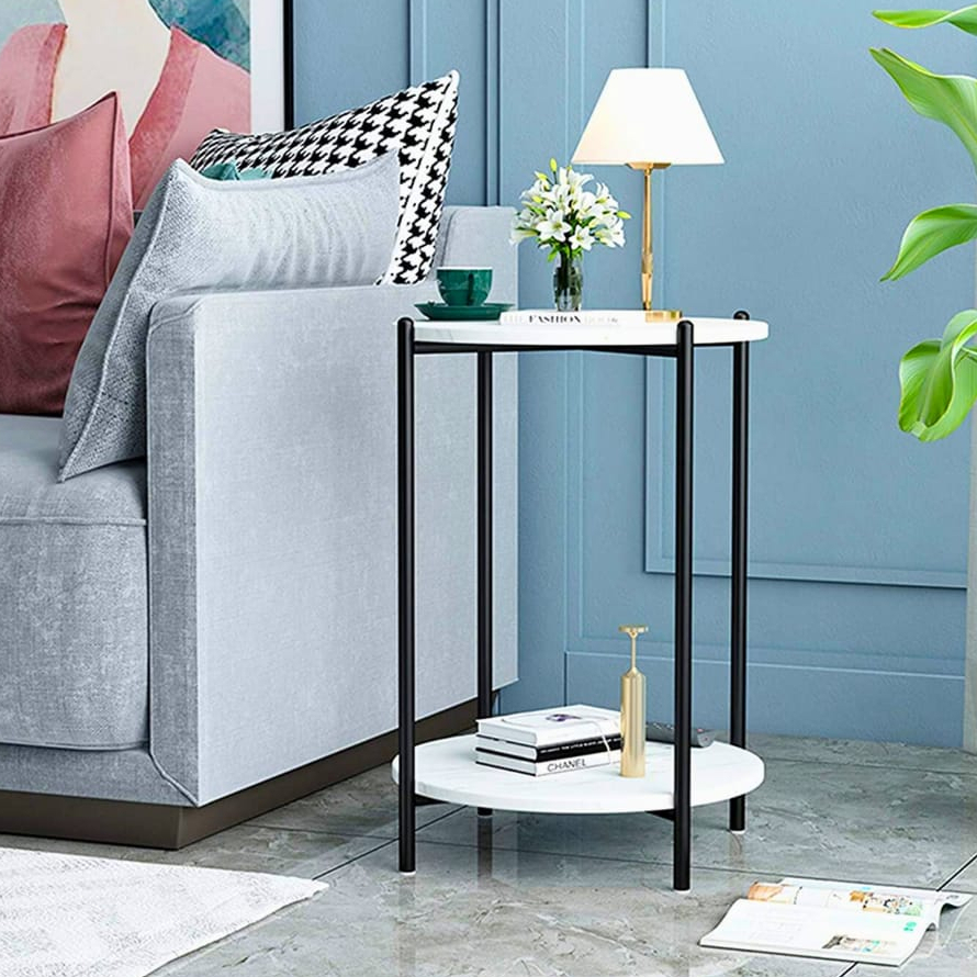 Jual Liyya Meja Minimalis Samping Pojok Sofa Kursi Ruang Tamu - Nobe ...