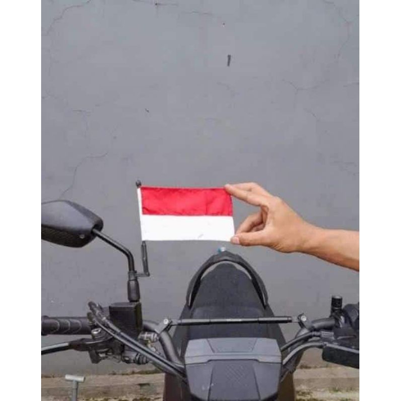 Jual bendera Motor tihang cantik bendera Motor merah putih | Shopee ...
