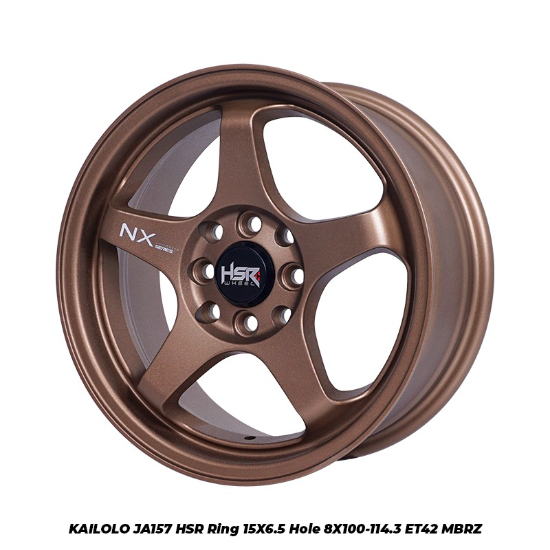 Jual velg hsr model palang 5 buat mobil brio ukuran r15 warna bronz | Shopee Indonesia