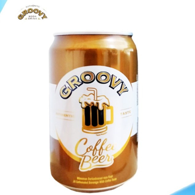 Jual Groovy Coffee Beer Soda Kopi Bir Drink 330ml (3 Kaleng) Can ...